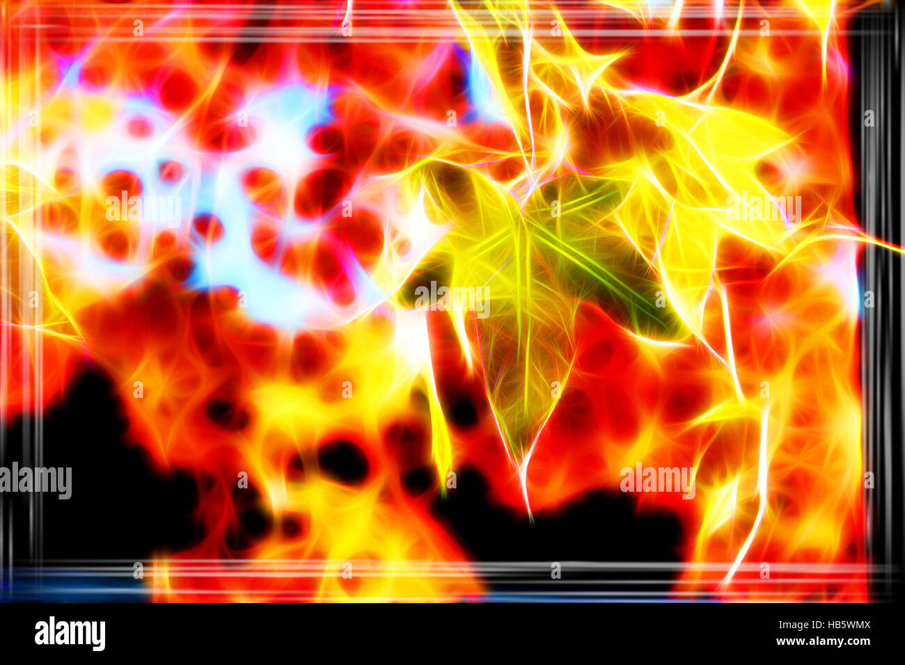 Neon maple leaf hi-res stock photography and images - Alamy