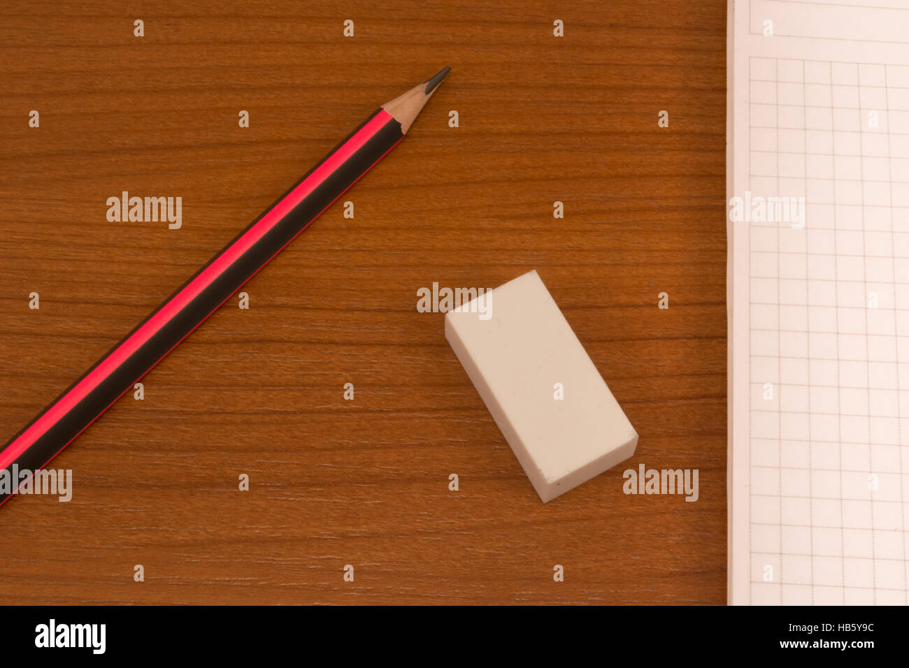 Notebook with pencil Stock Photo - Alamy