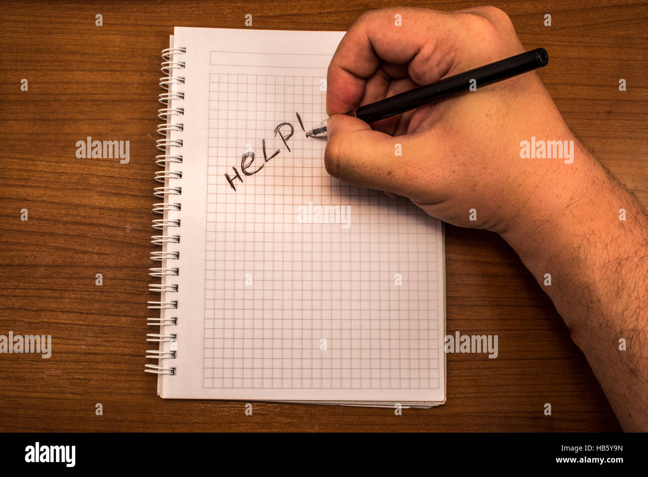 Help note hi-res stock photography and images - Alamy