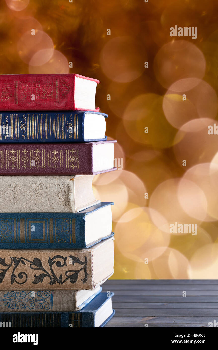 Books, old, stacked Stock Photo - Alamy