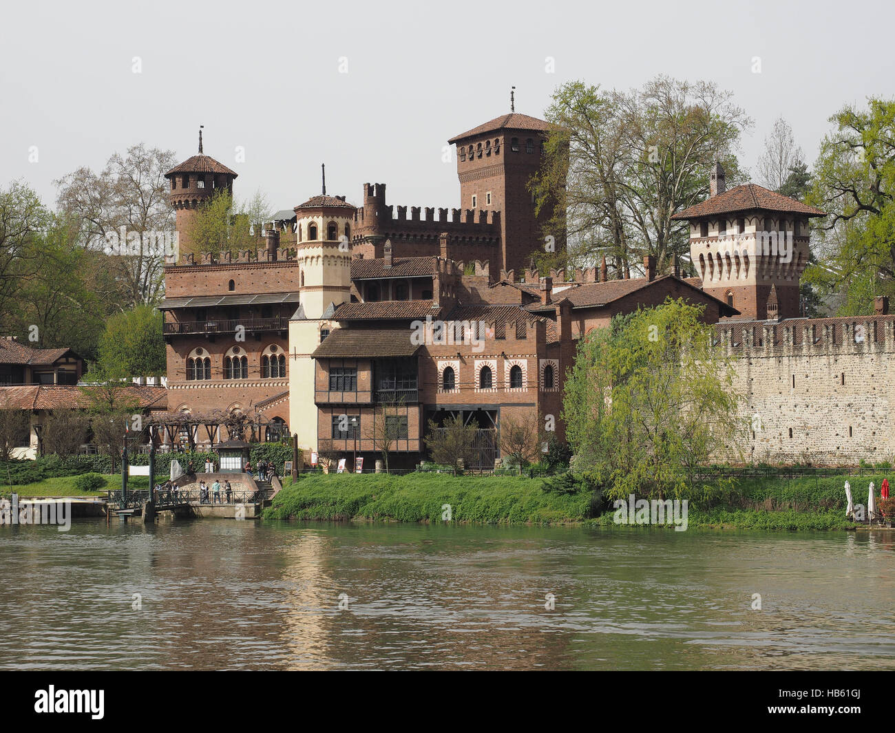 Medieval Castle in Turin Stock Photo - Alamy