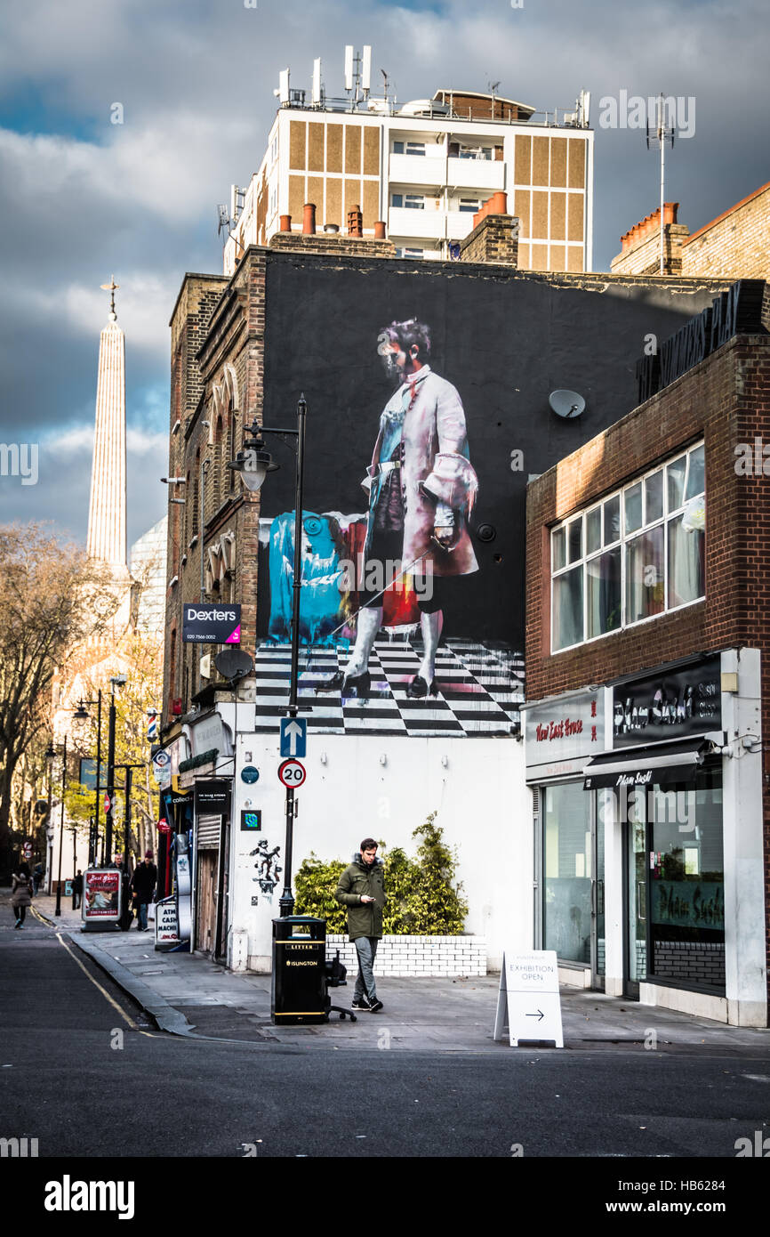 Street art by Conor Harrington in Whitecross Street in the City of ...