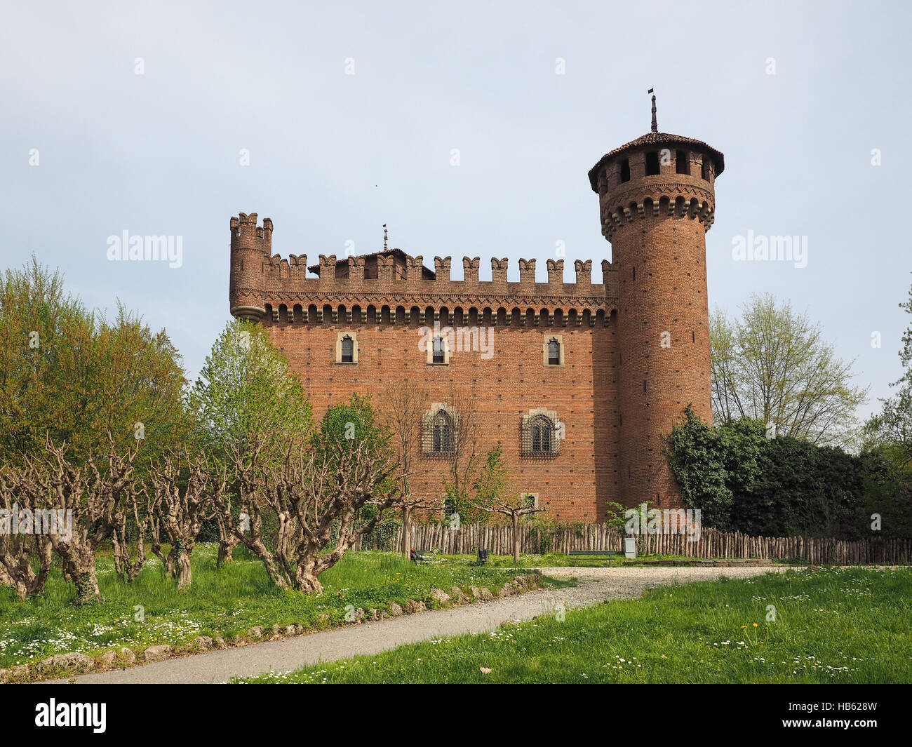 Medieval Castle in Turin Stock Photo - Alamy