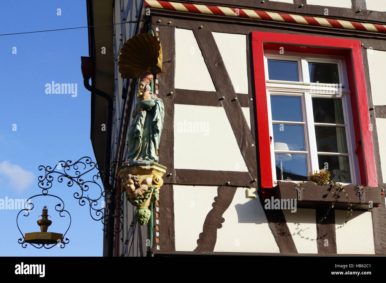 half-timber house in the historic old town Stock Photo - Alamy