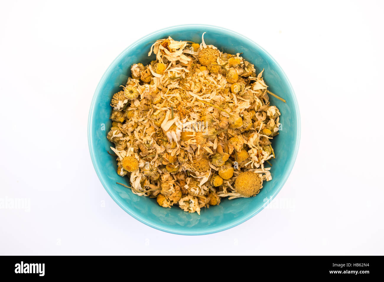 Bowl of dry daisy Stock Photo - Alamy