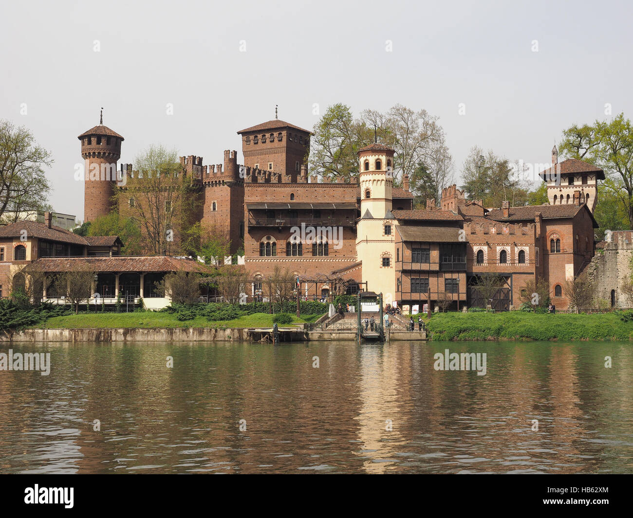 Medieval Castle in Turin Stock Photo - Alamy