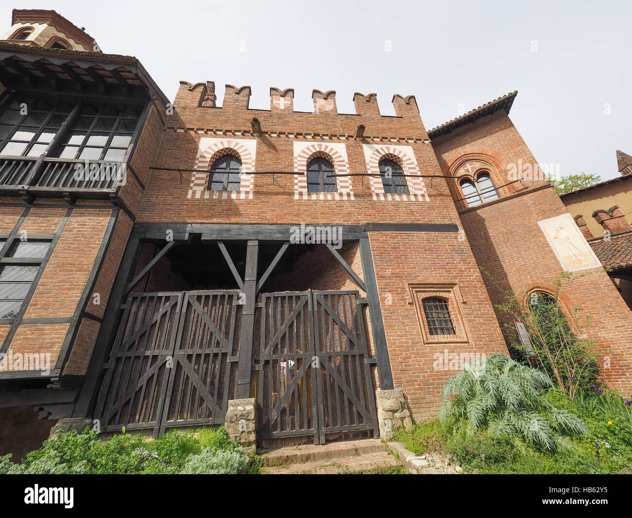 Medieval Castle in Turin Stock Photo - Alamy