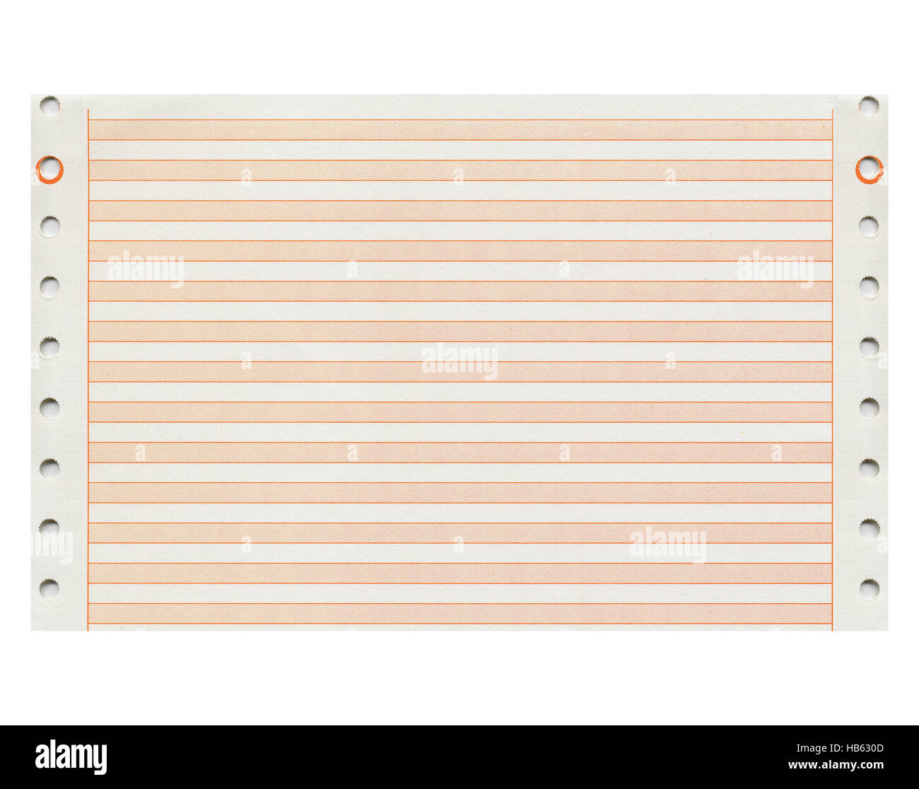 Computer printout form Stock Photo - Alamy