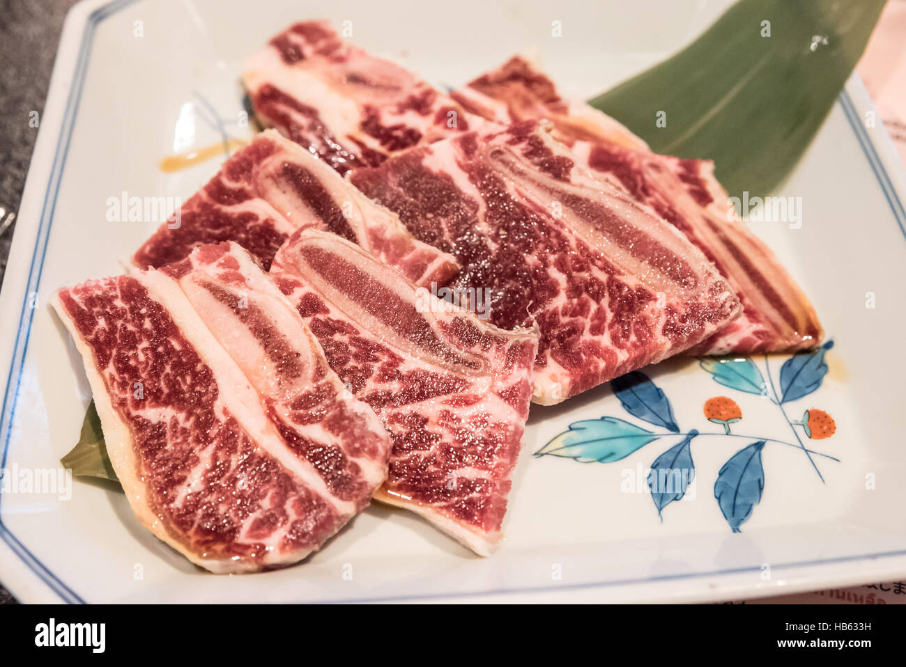 wagyu beef rib Stock Photo - Alamy