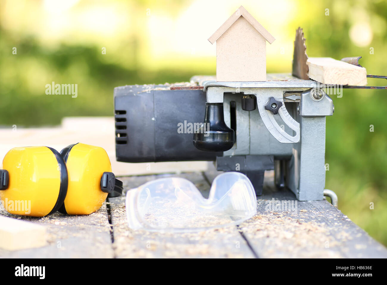 house model construction saw Stock Photo - Alamy