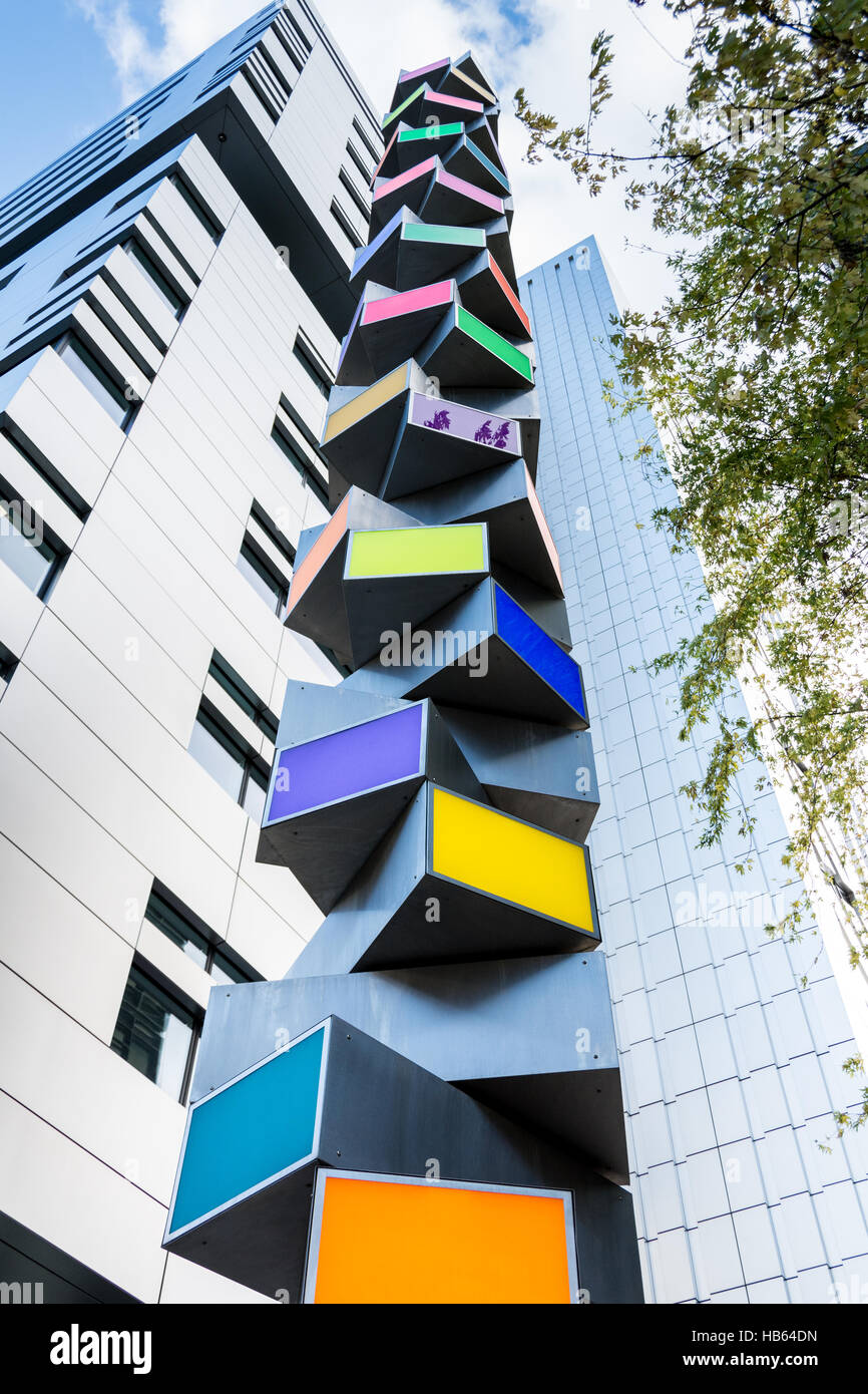 David Batchelor's Chromorama next to 5 Broadgate, Sun Street, London ...