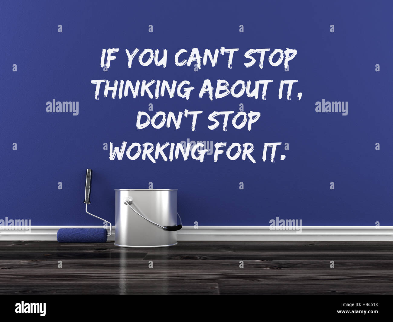 Inspirational Quote on Wall Stock Photo - Alamy