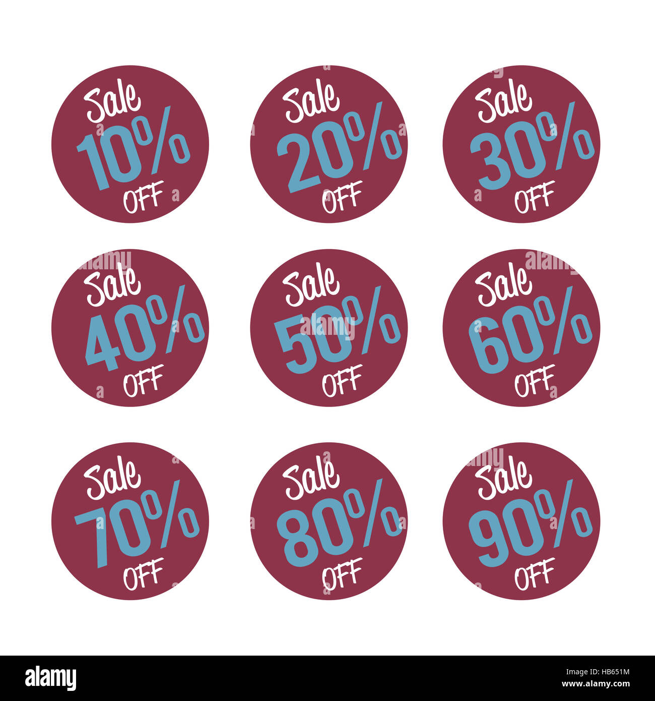 Percent discount coupon flat Cut Out Stock Images & Pictures - Alamy