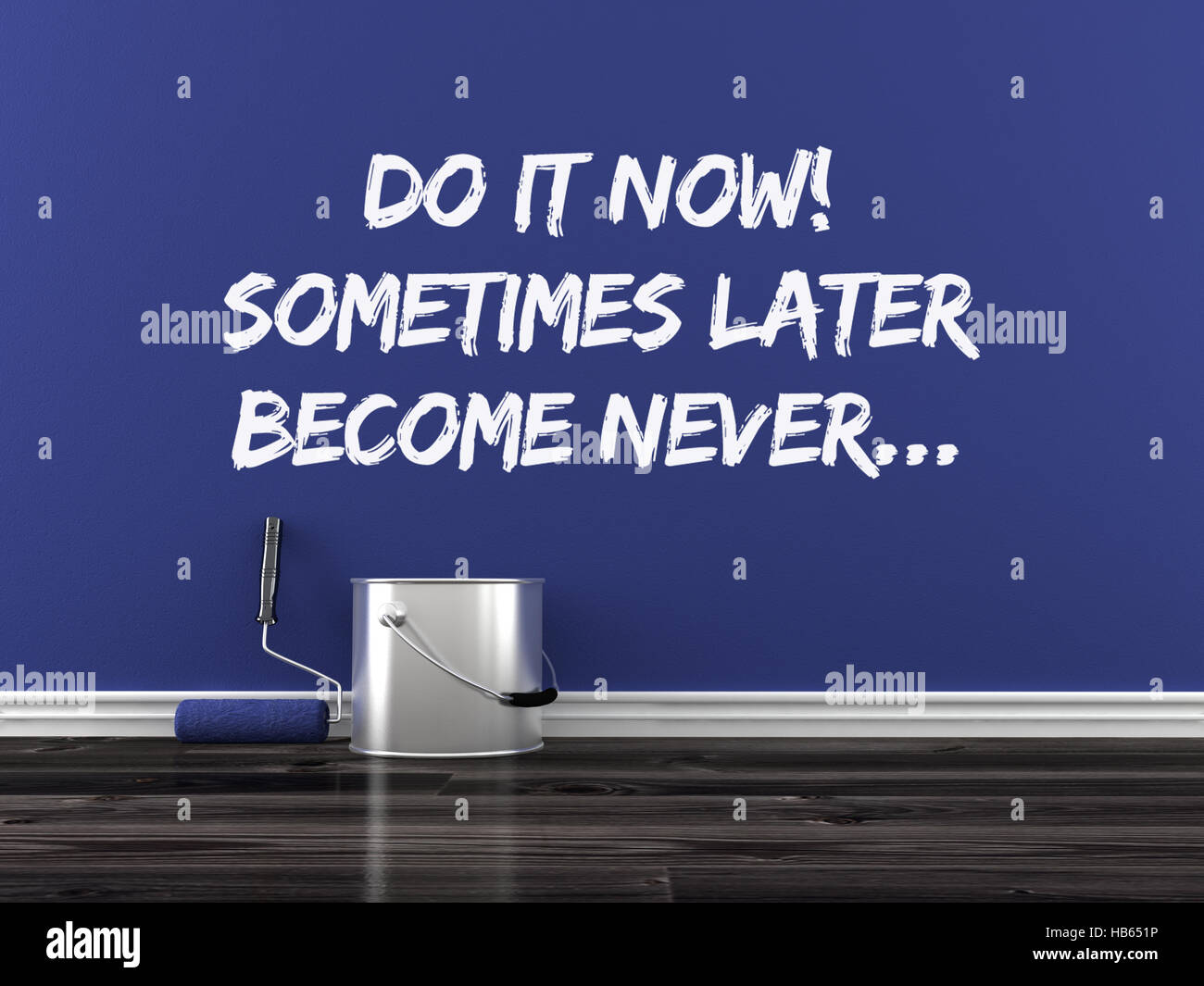 Inspirational Quote on Wall Stock Photo - Alamy