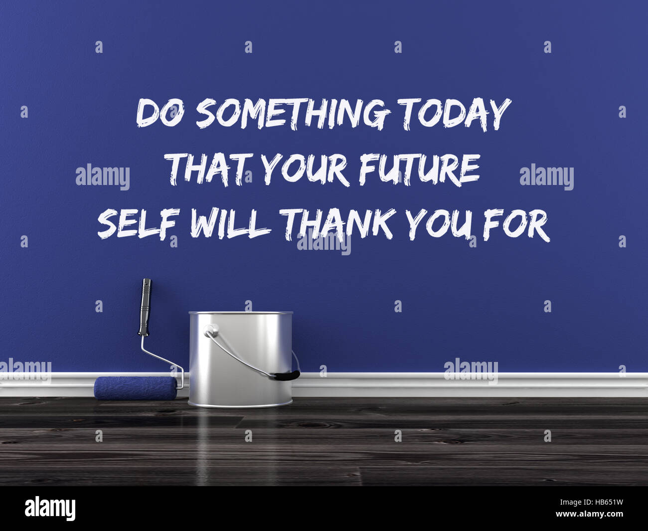 Inspirational Quote on Wall Stock Photo - Alamy