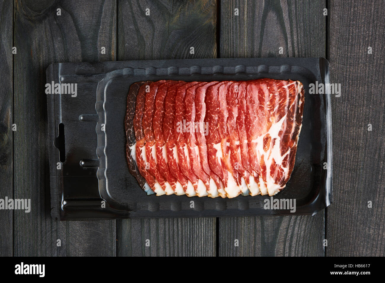 Dried pork meat Stock Photo - Alamy