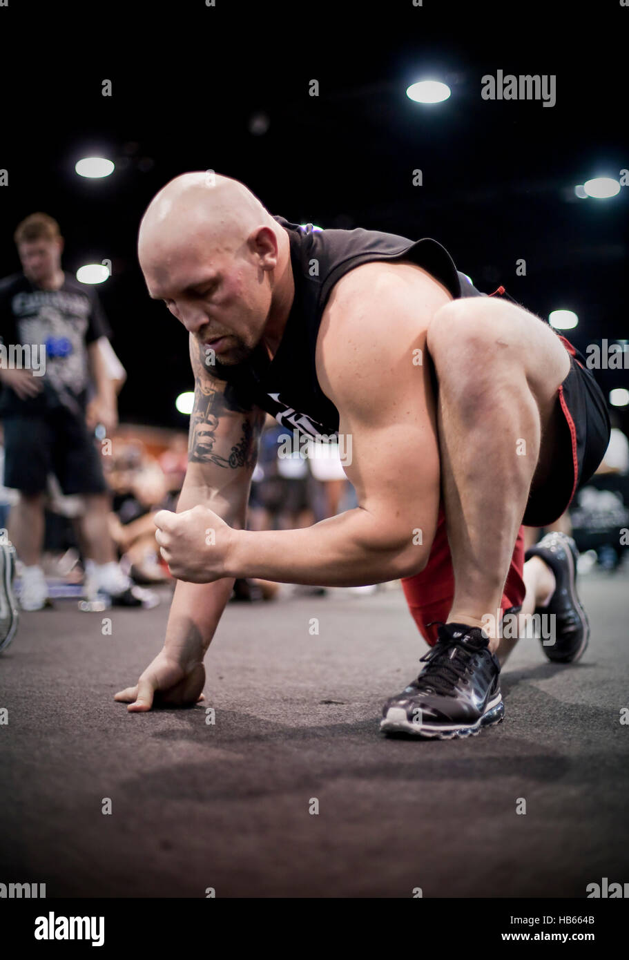 UFC fighter Shane Carwin during a training session before UFC 116 on ...