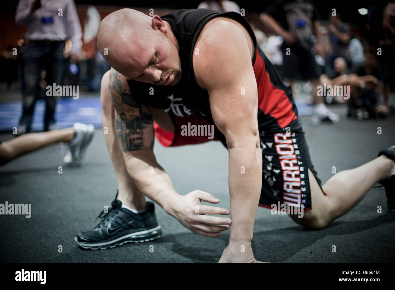 UFC fighter Shane Carwin during a training session before UFC 116 on ...