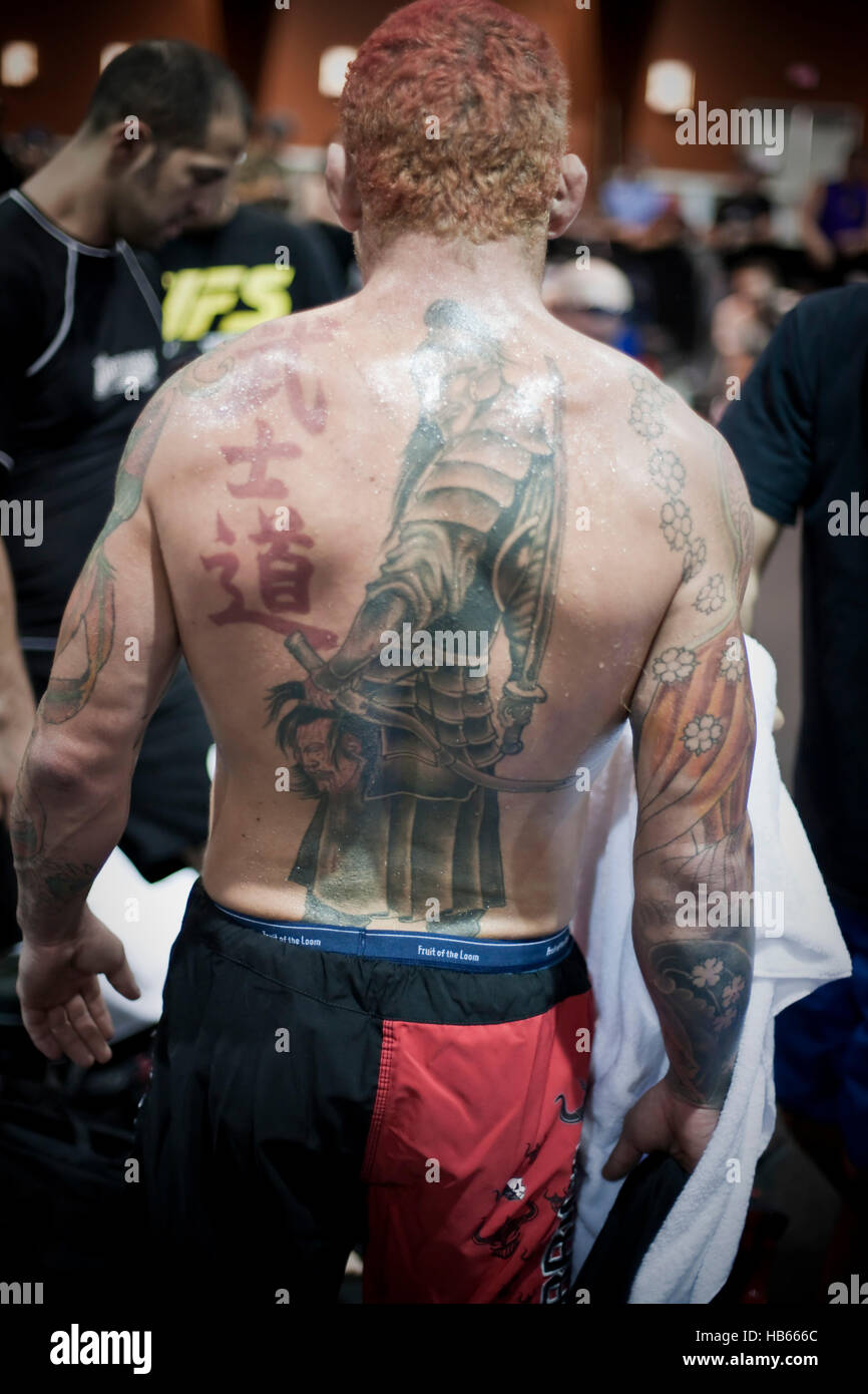 UFC fighter Chris Leben during a training session before UFC 116 on ...