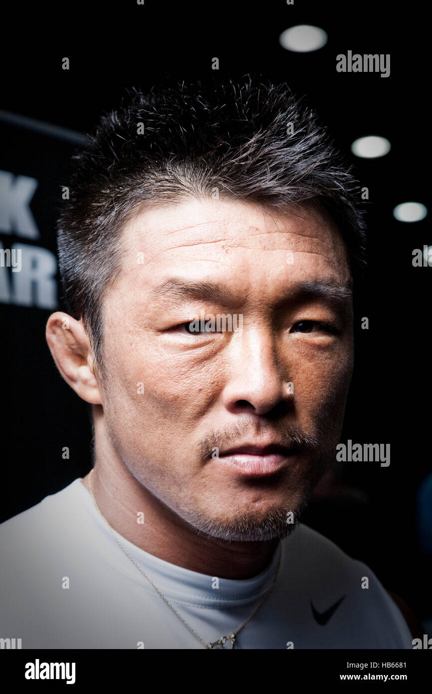 UFC fighter Yoshihiro Akiyama of Japan during a portrait session before ...