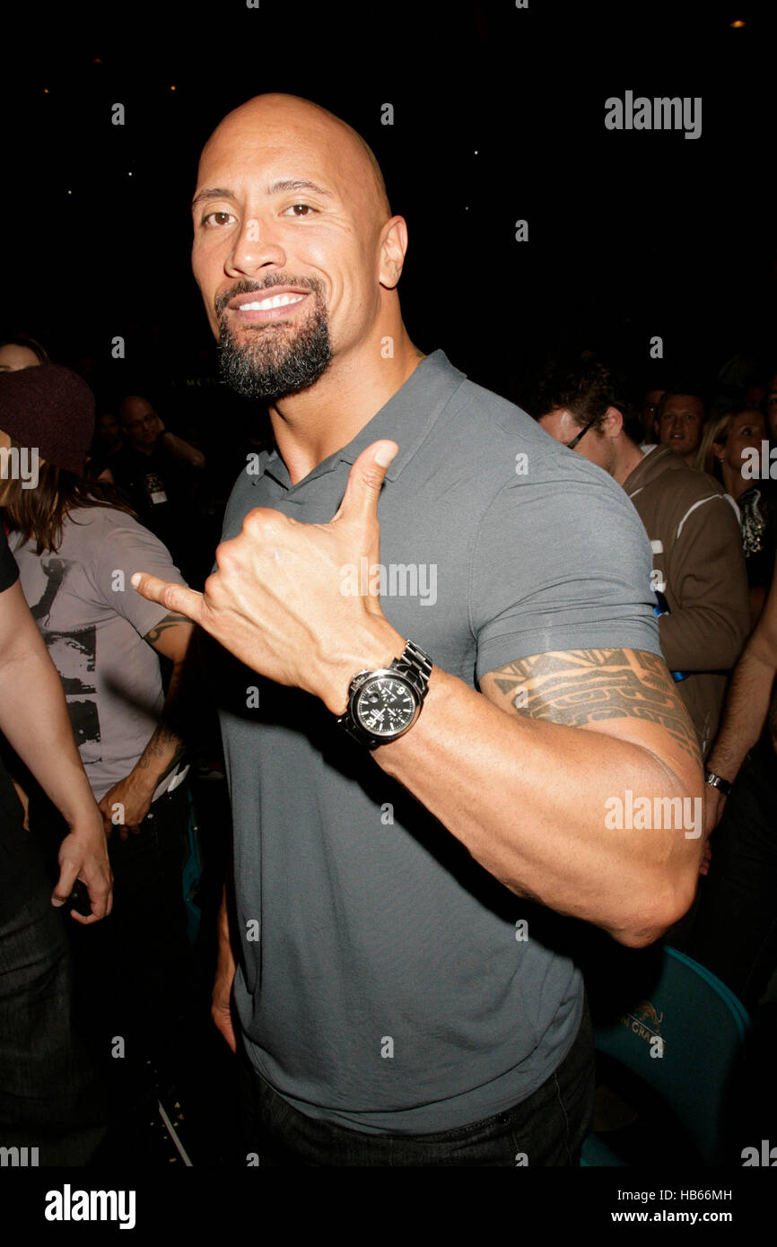 Dwayne Johnson at UFC 116 at the Grand Garden Arena on July 3, 2010, in ...