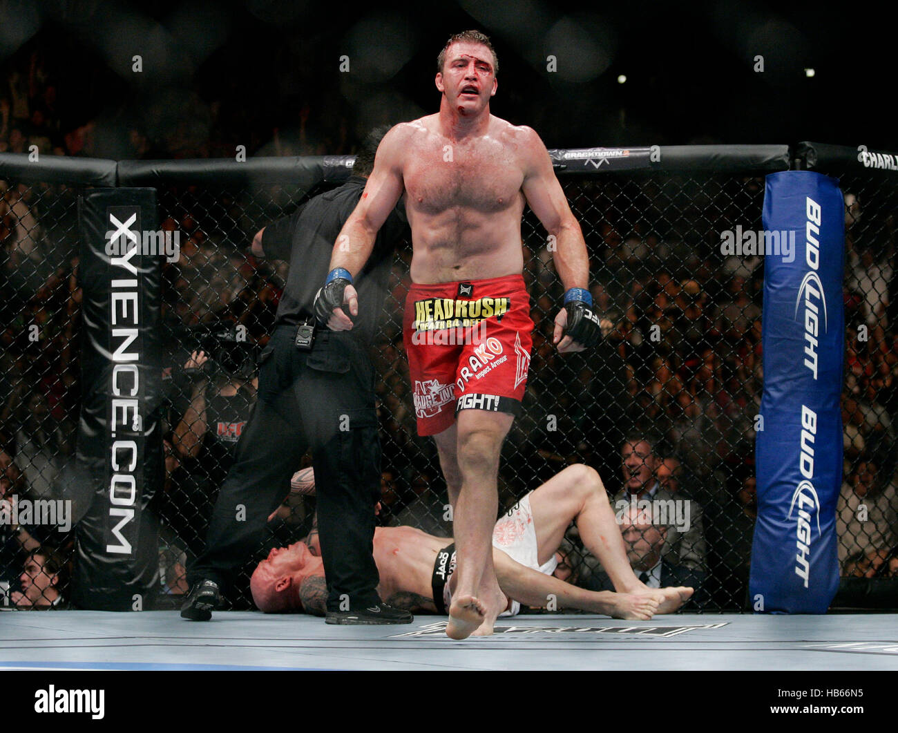 UFC fighter Stephan Bonnar after beating Krzysztof Soszynski at UFC 116 ...