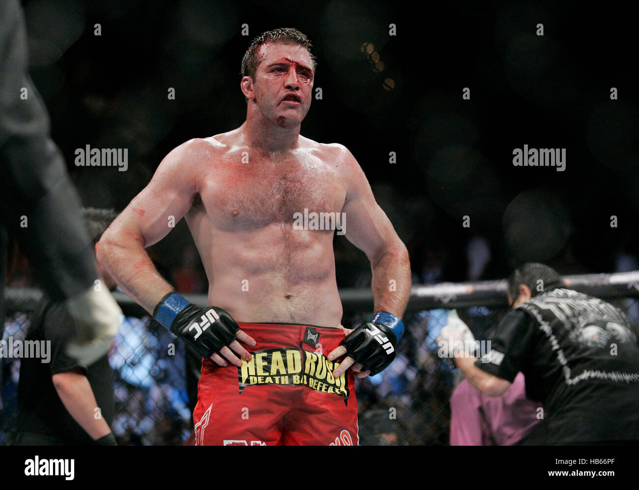 UFC fighter Stephan Bonnar after beating Krzysztof Soszynski at UFC 116 ...
