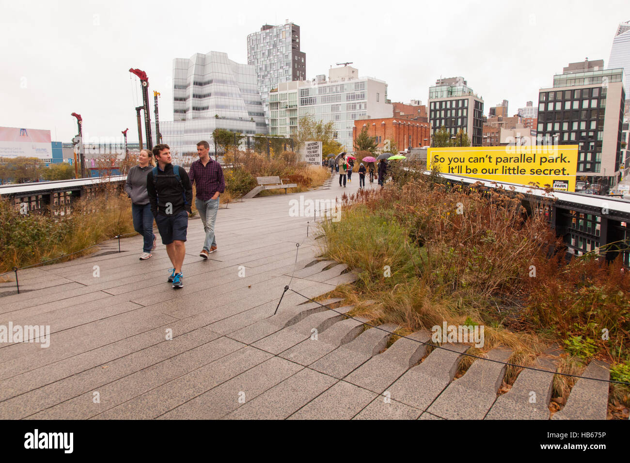 High Line park, Chelsea, New York City, United States of America Stock ...