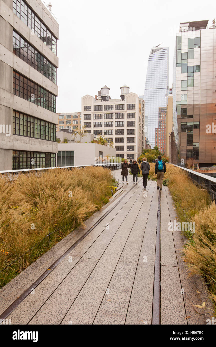 High Line park, Chelsea, New York City, United States of America Stock ...