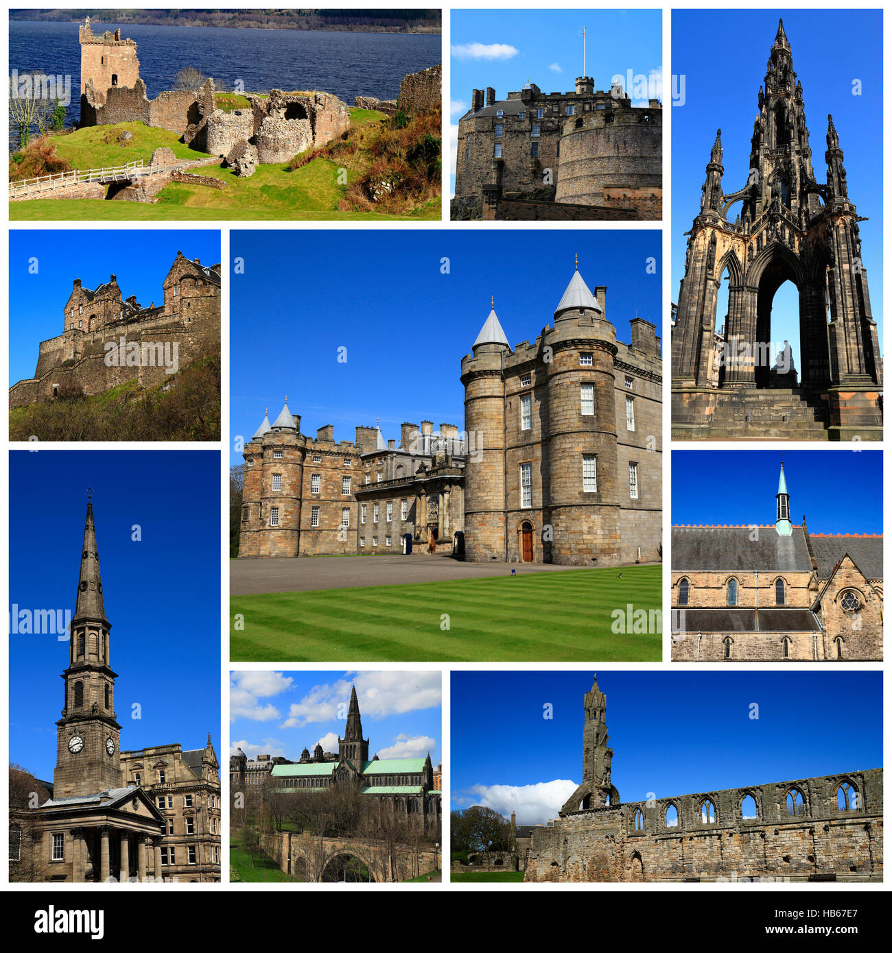 Layout of edinburgh castle hi-res stock photography and images - Alamy