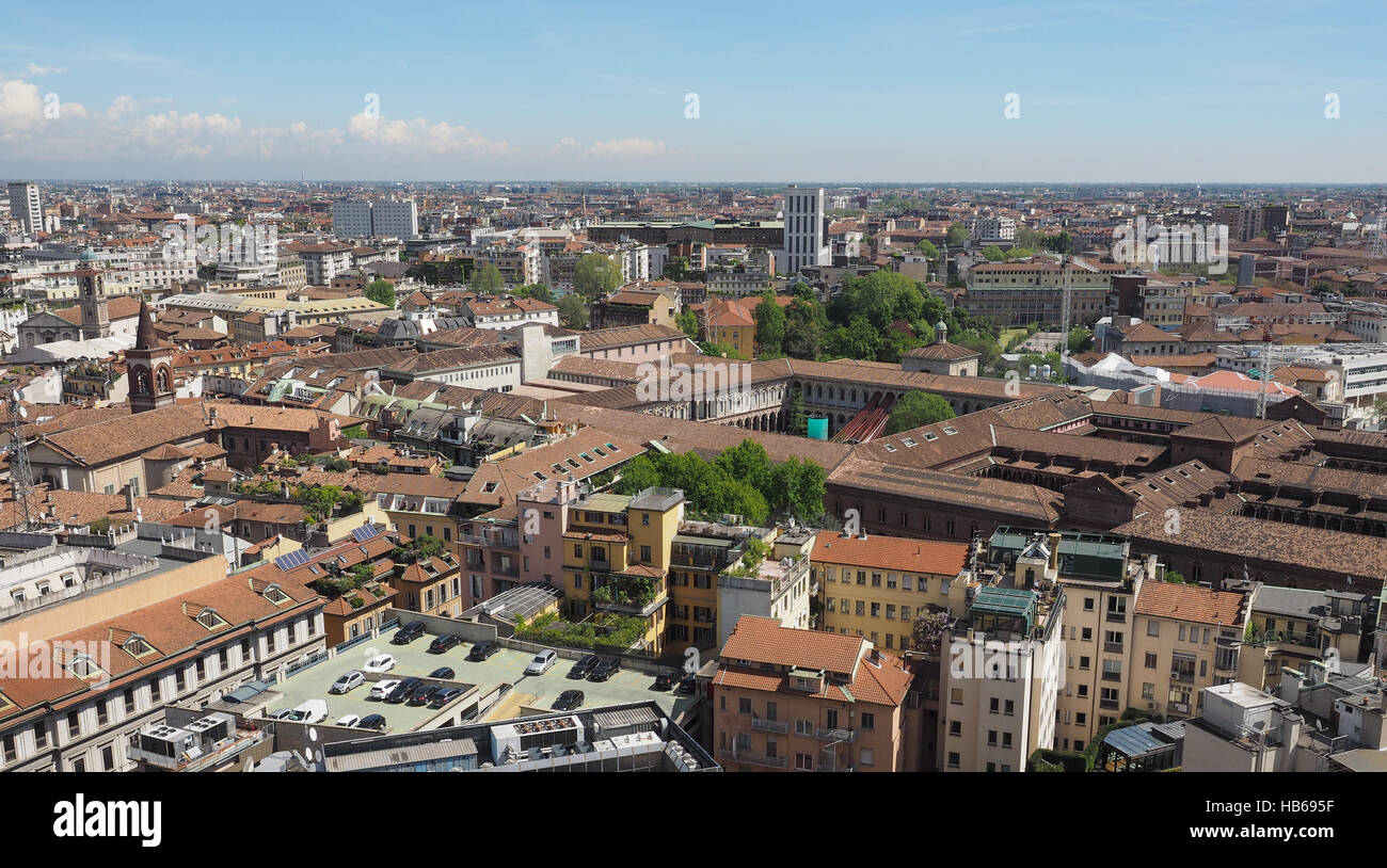 Aerial view of Milan, Italy Stock Photo - Alamy