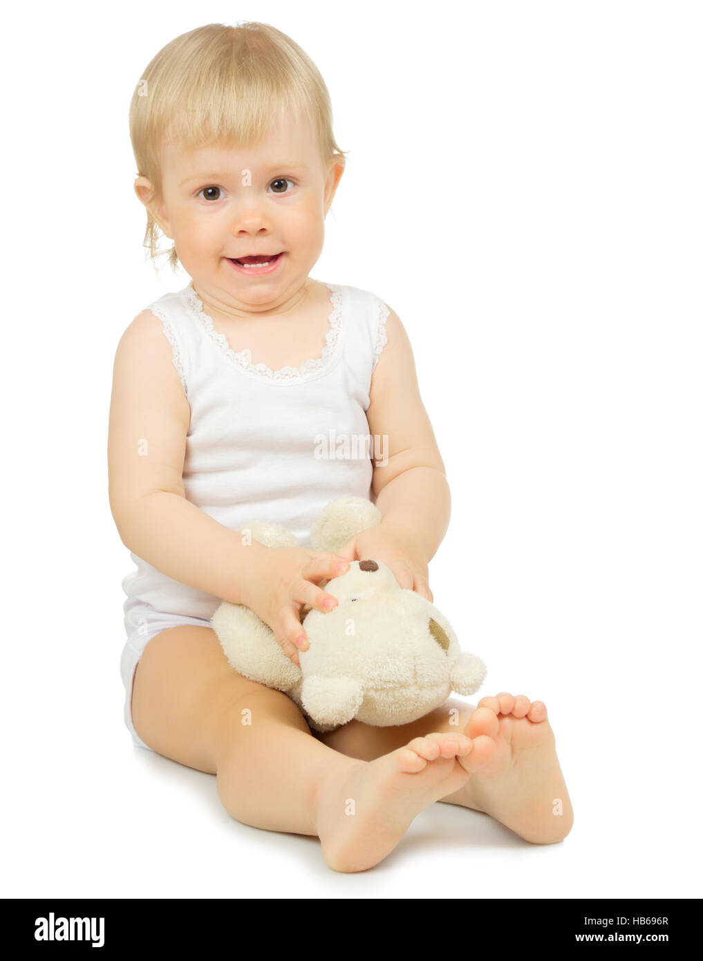 Little baby isolated on white Stock Photo - Alamy