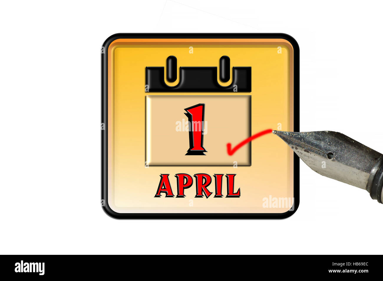 Calendar series, April Fool's Day Stock Photo - Alamy