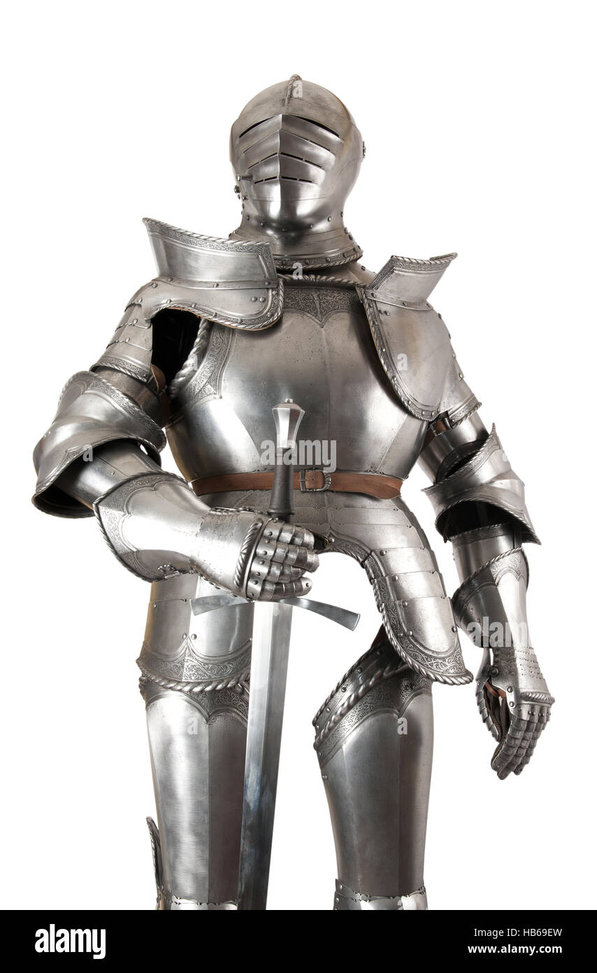 Armour of the medieval knight Stock Photo - Alamy