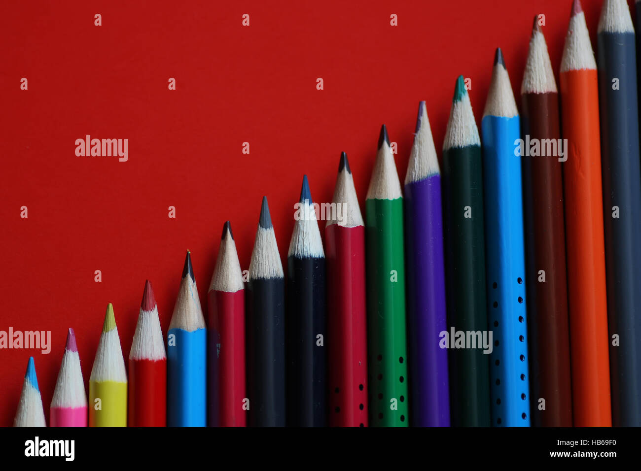 stationery red background Stock Photo - Alamy