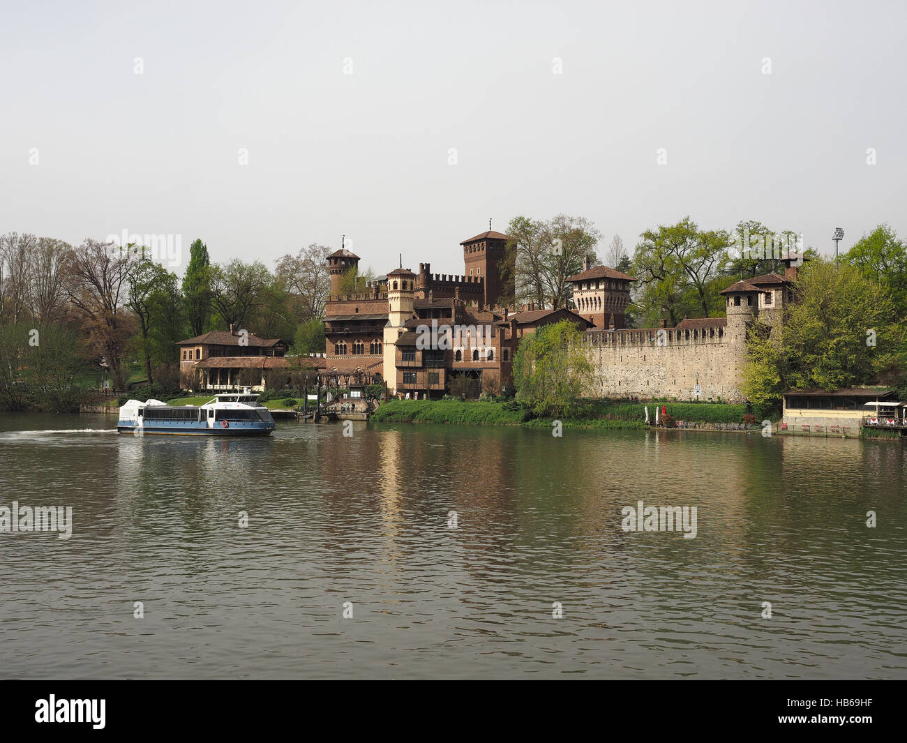 Medieval Castle in Turin Stock Photo - Alamy