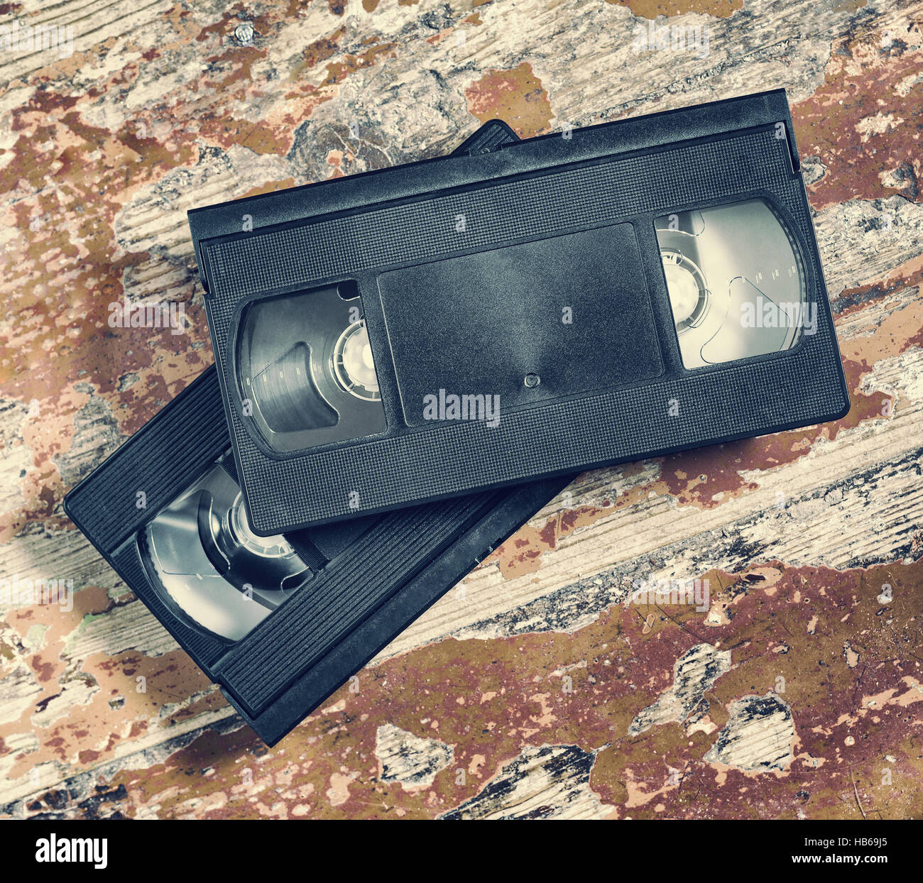 Two video cassette close-up Stock Photo - Alamy