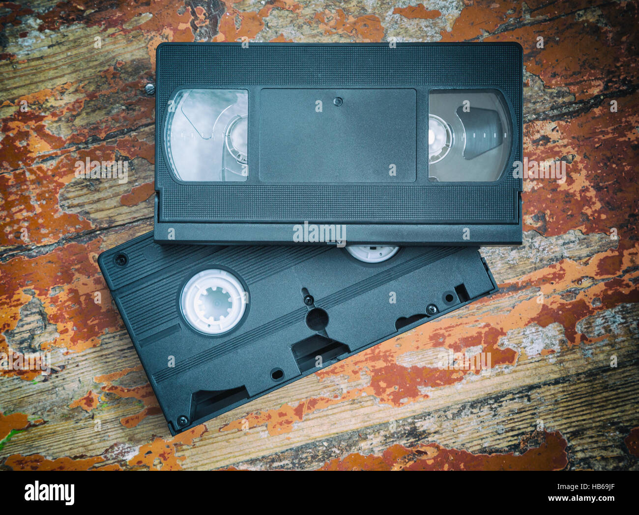 Two video cassette close-up Stock Photo - Alamy