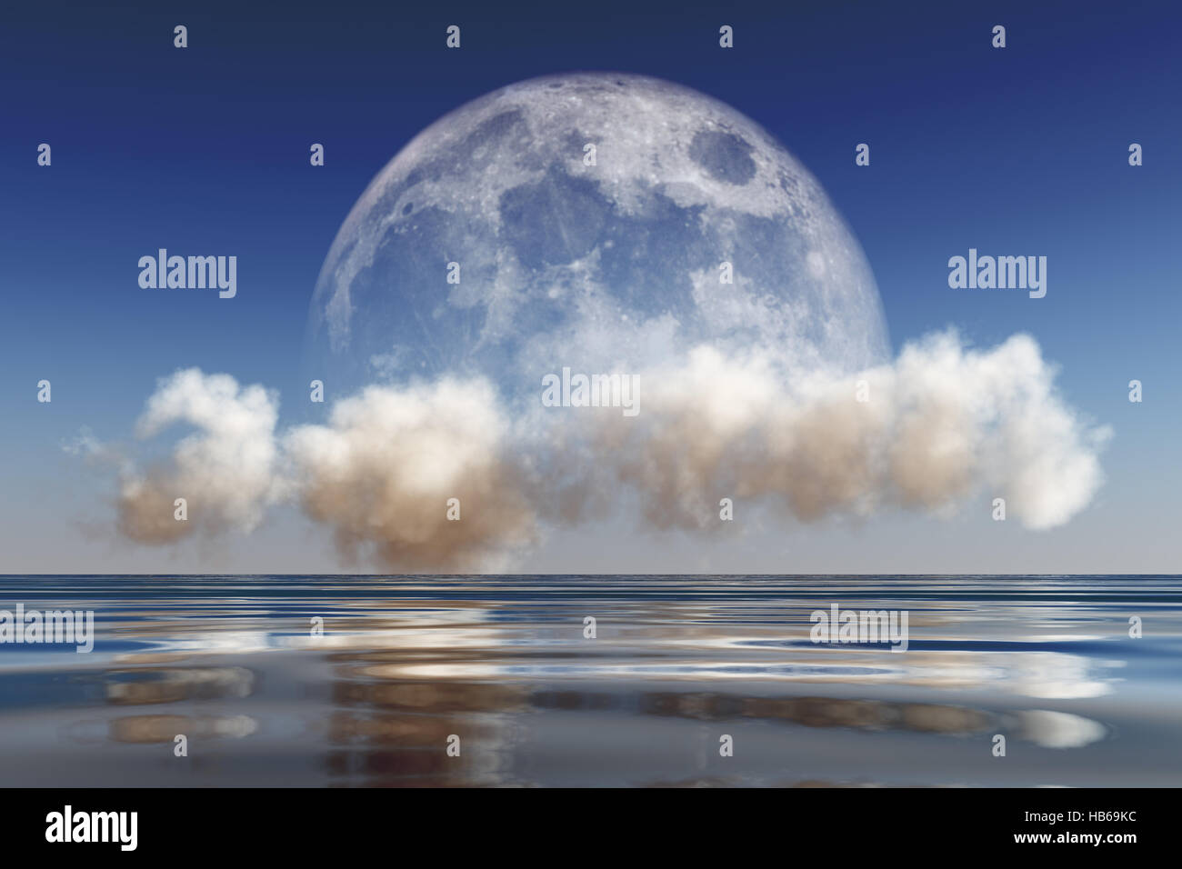 Water moon cloud hi-res stock photography and images - Alamy