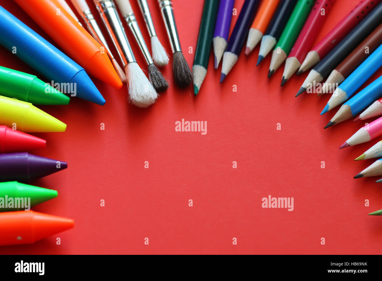 stationery red background Stock Photo - Alamy