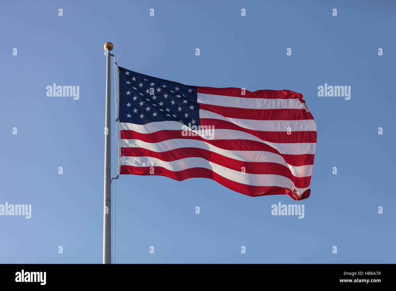 American flag flies hi-res stock photography and images - Alamy