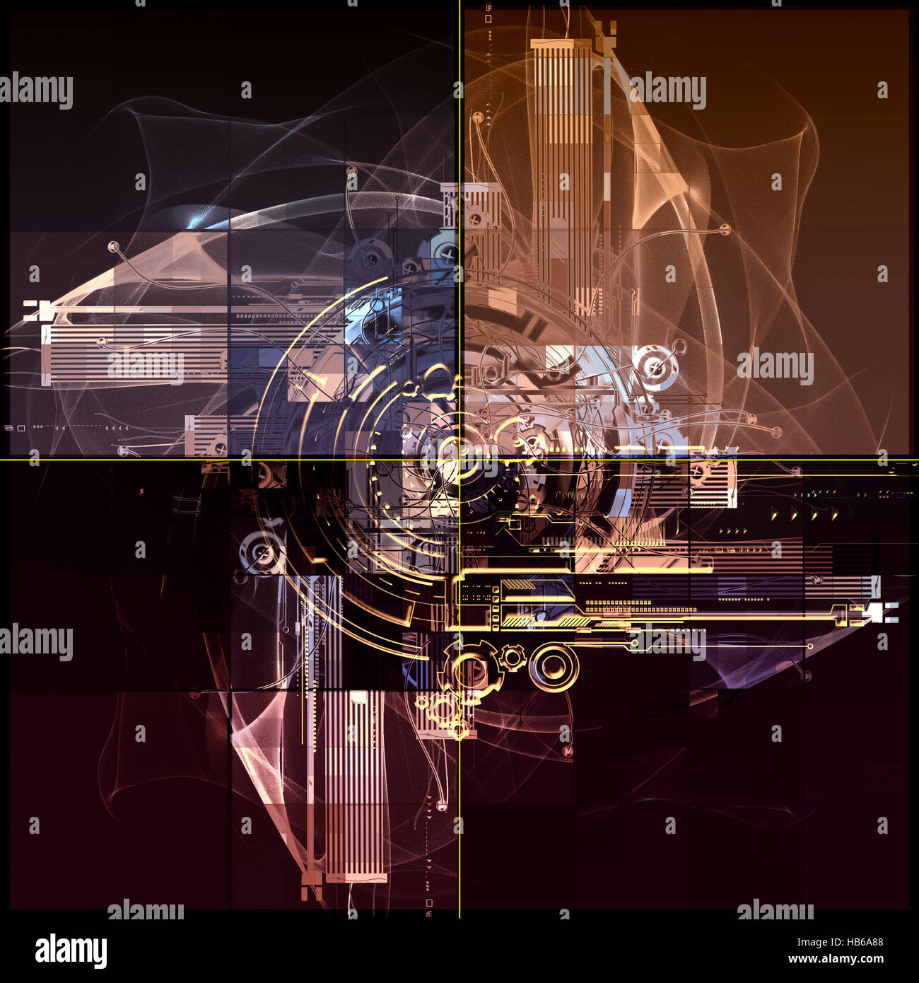 Technically and electronic background Stock Photo - Alamy