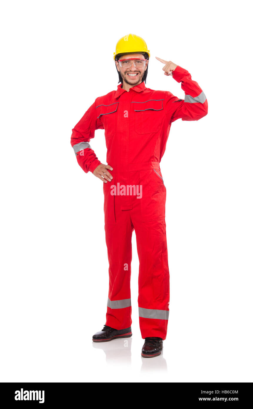 Wearing red coveralls hi-res stock photography and images - Alamy