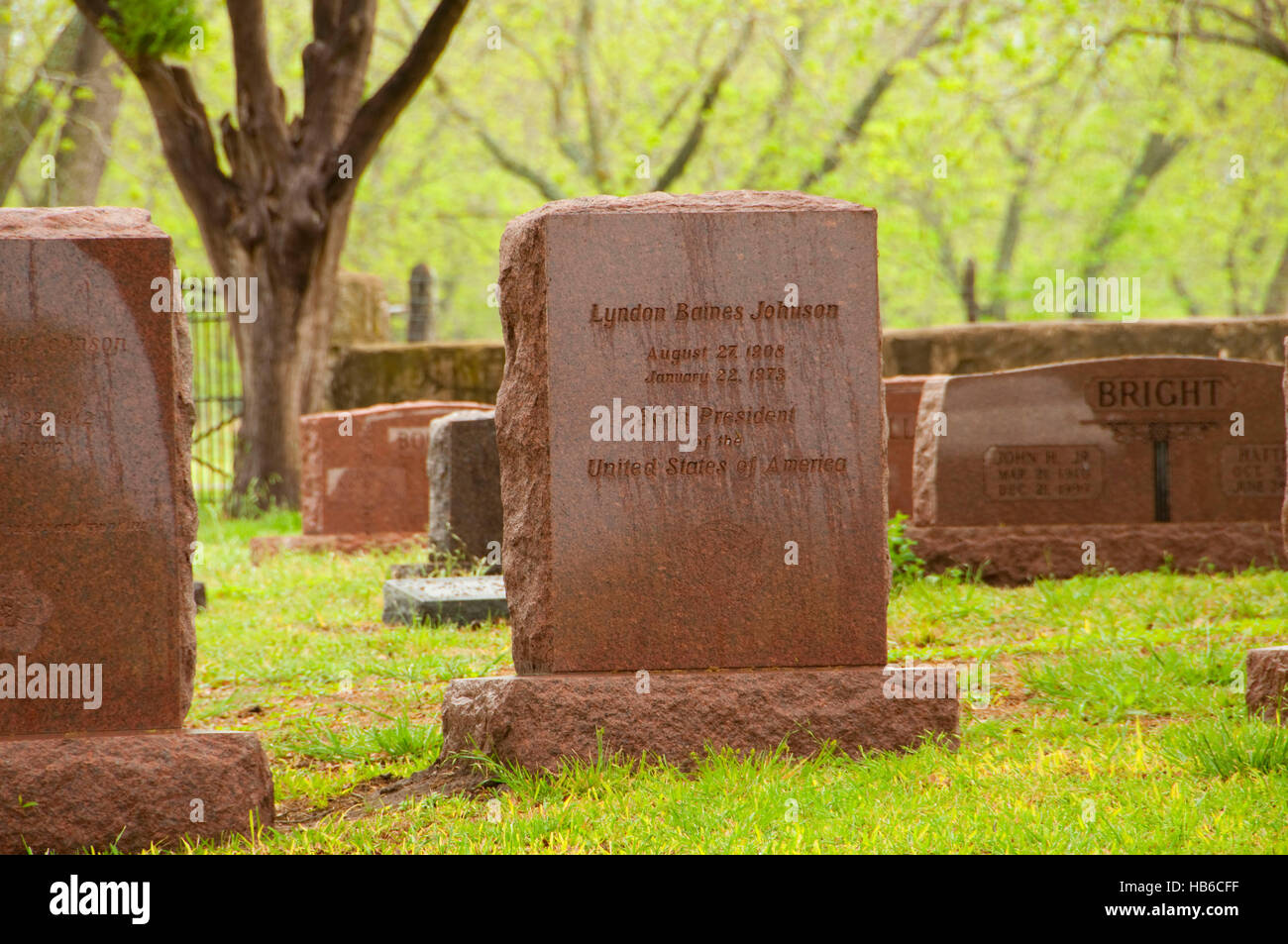 LBJ gravesite at Johnson Family Cemetery, Lyndon B. Johnson National ...