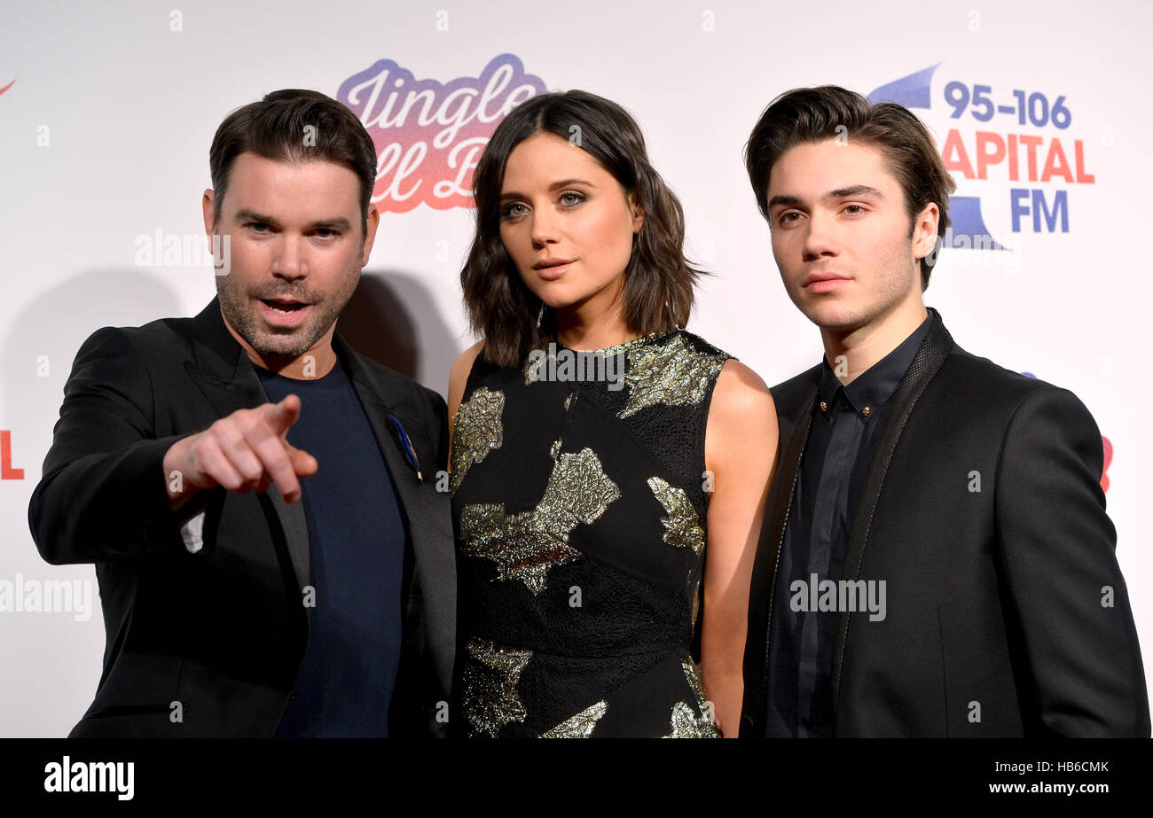 (left to right) Dave Berry, Lilah Parsons and George Shelley during ...
