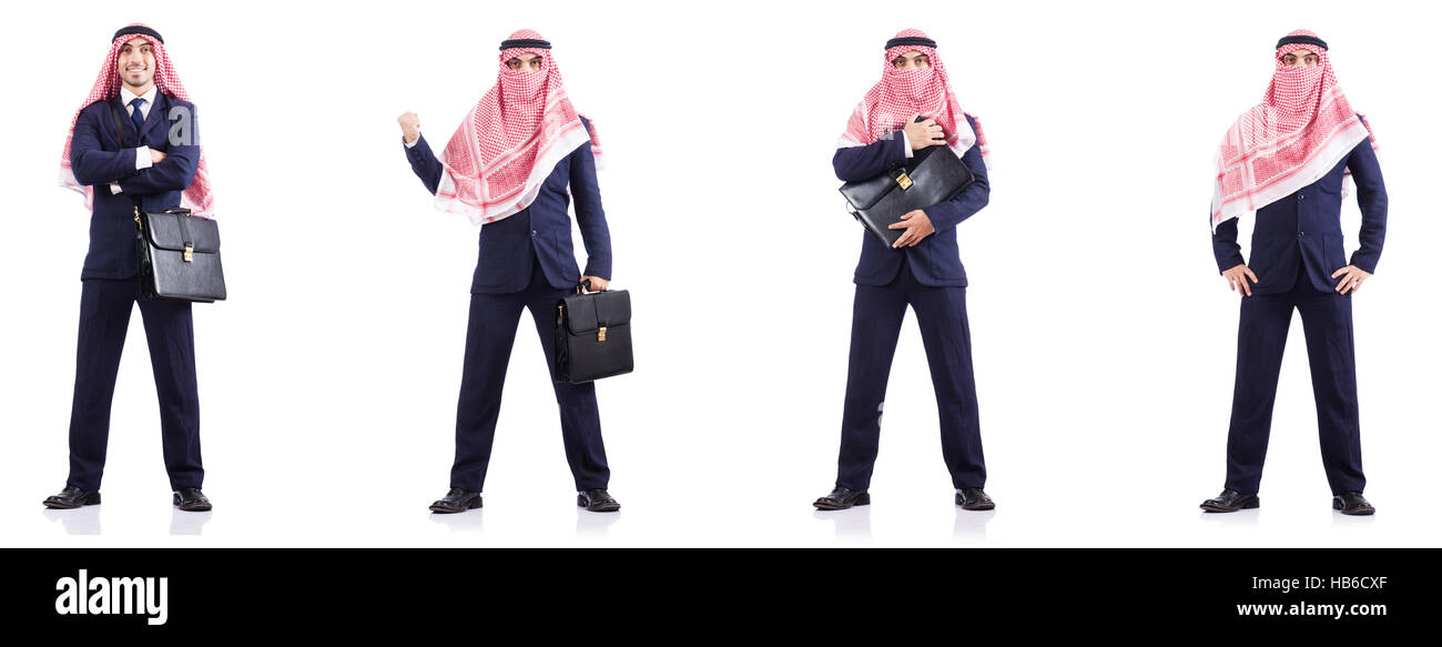 Set of photos with arab businessman Stock Photo - Alamy