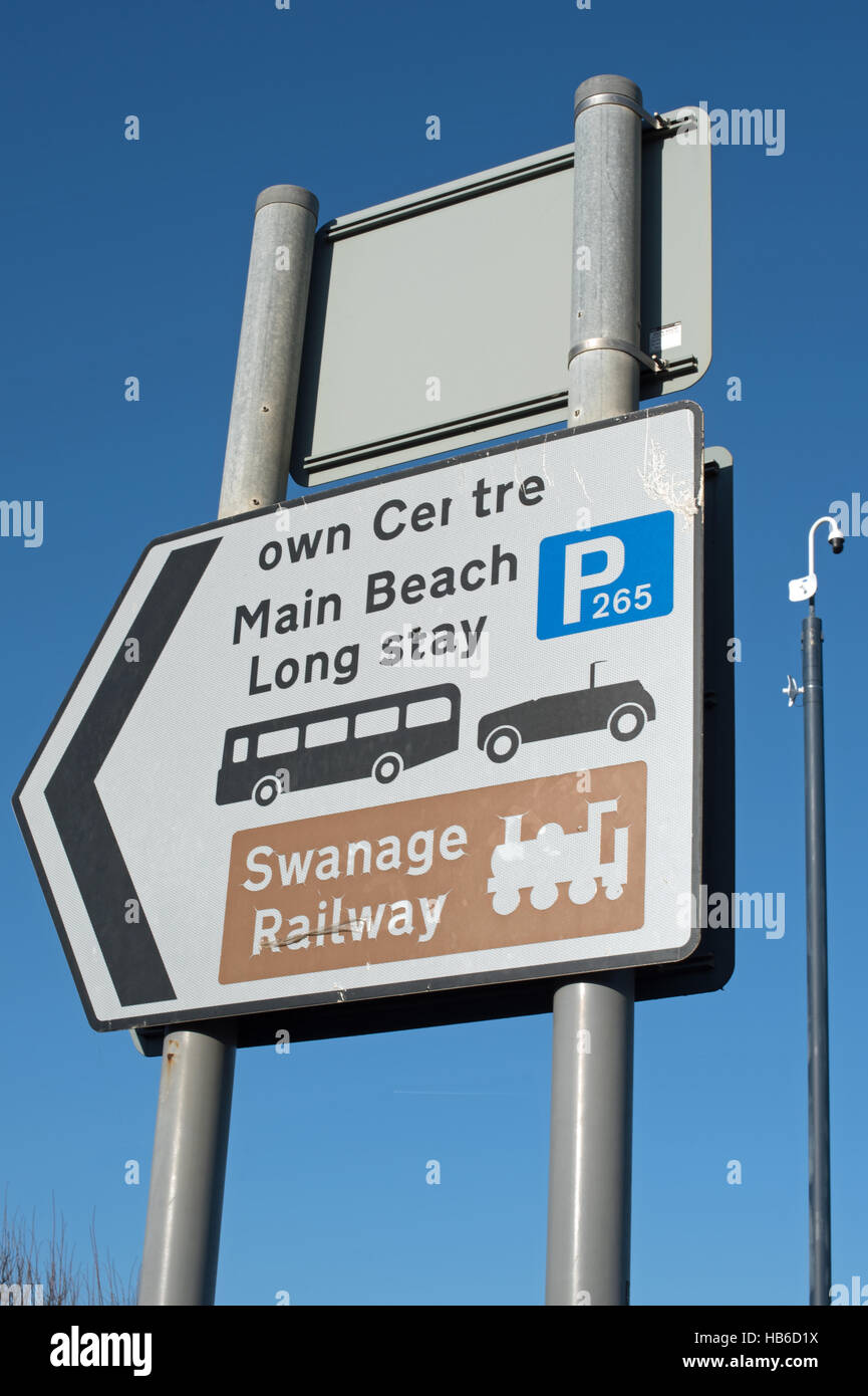 Swanage railway sign hi-res stock photography and images - Alamy