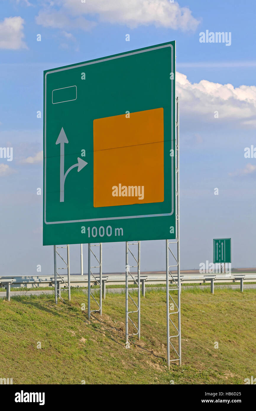 Advance Direction Sign Stock Photo - Alamy