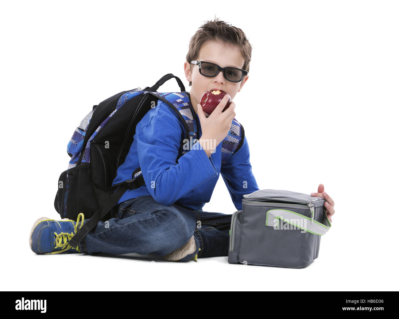 boy wearing back pack Stock Photo - Alamy