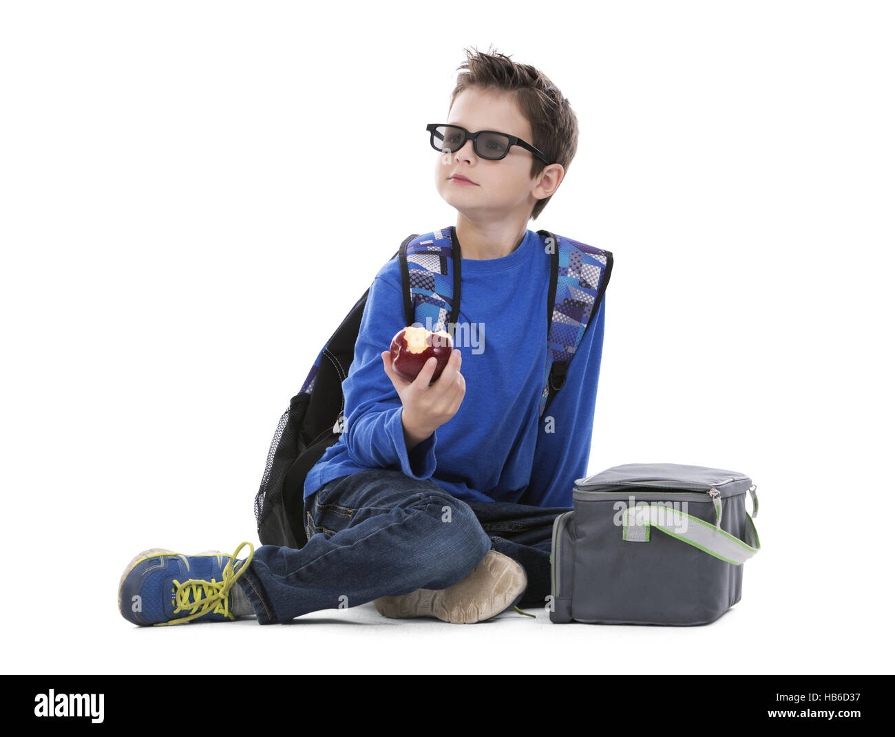 boy wearing back pack Stock Photo - Alamy